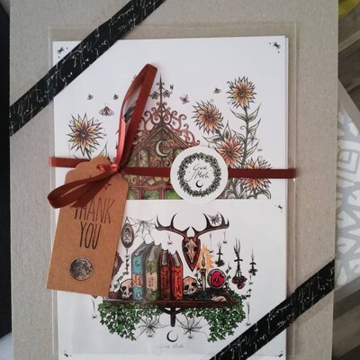 Crow Guardian A5 Art Print by Grace Moth 5.8 X 8.3 - Etsy