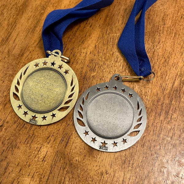 Music Award Medals - Personalized Treble Clef Award - Piano, Orchestra ...