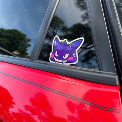 Holographic Gengar Peeker / Gengar Sticker / Cute Pokemon Sticker ...