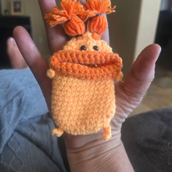 Crochet Animal Key Case, Knitted Key Holder, Handmade Key Ring, Monster ...