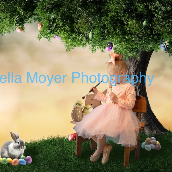 Easter Bunnies, Easter Overlays, 9 PNG, Photoshop Overlay, Bunny ...