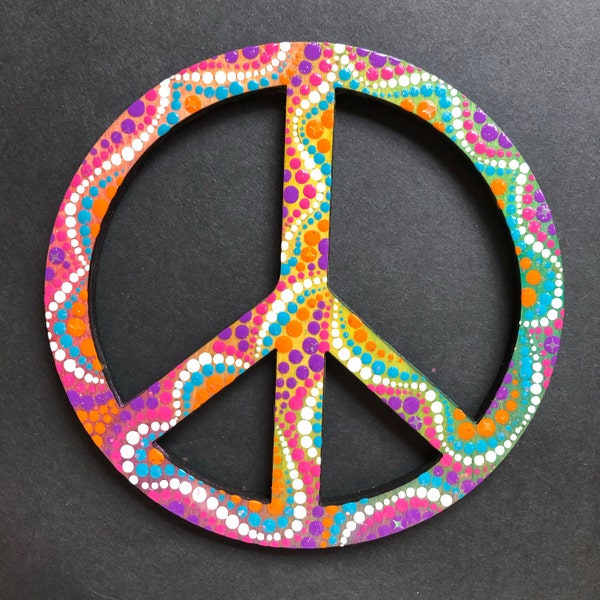Peace Sign 001 Wooden HQ Cutout for Crafting, Home & Room Décor, and ...
