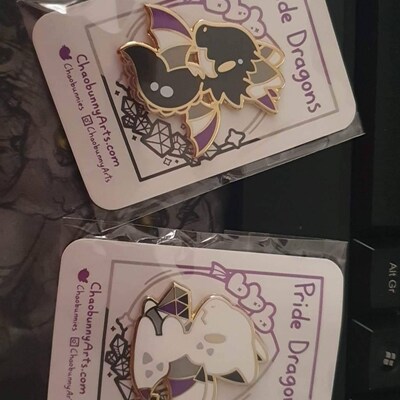 Demi Pride Dragon Enamel Pin - Etsy