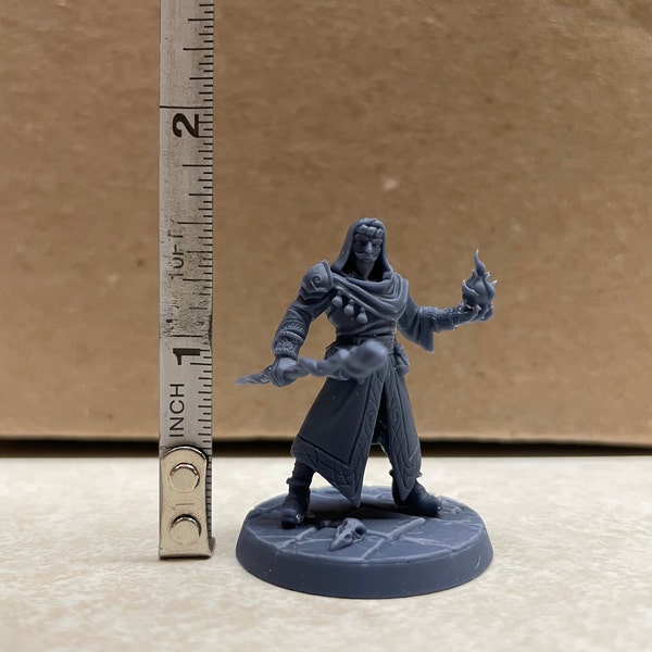 Arcanist Guild Apprentice V2 (30mm Base) 3D Printed Resin Miniature ...