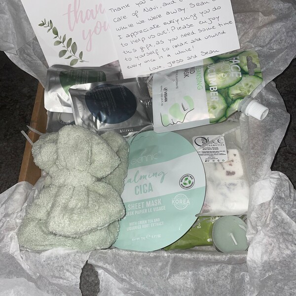 SPA & RELAXATION Spa Gift Box for Women, Birthday Pamper Hamper Gift ...