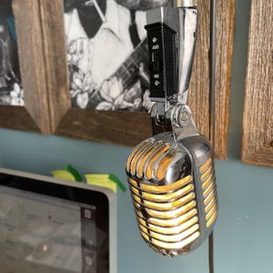 Hexa Retro Microphone Pendant Lamp Silver - Etsy