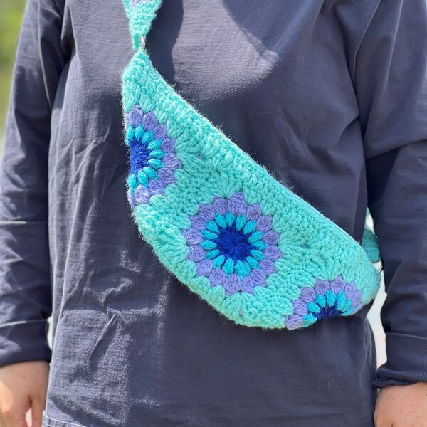 Sunny Daze Crossbody Crochet PATTERN PDF | Sunflower Crossbody, Bum Bag ...