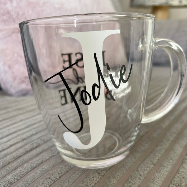 Custom Vinyl Mug Labels, Wedding Labels Custom Name Stickers , Gift ...