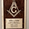 Masonic Plaque Custom Wood Engraved - Etsy