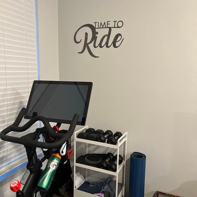 Time to Ride Home Gym Sign Work Out Exercise Biking Decor Wall Art Home ...