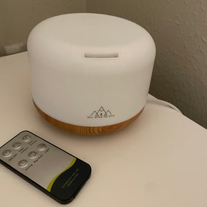 Essential Oil Diffuser White & Wood Grain Diffuser - Etsy