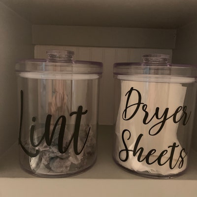 Lint Decal Label / Laundry Room Decor / Laundry Room Organization ...
