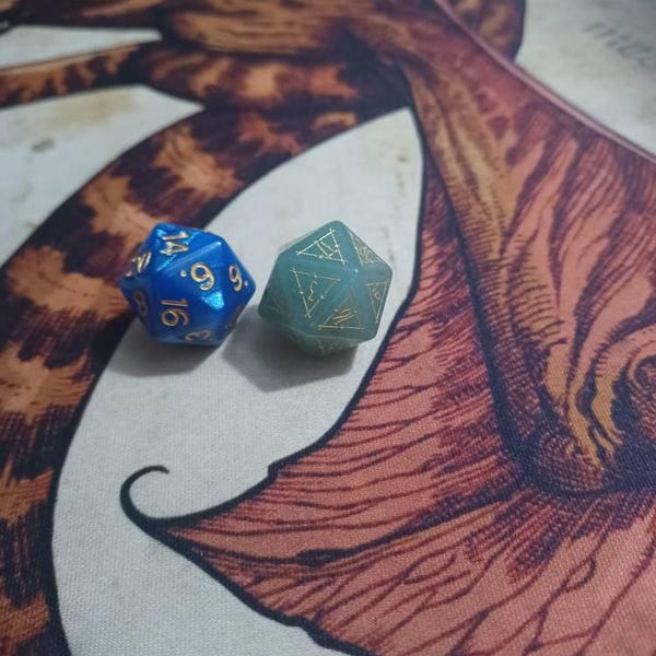 Green Jade DND Dice Set, Aventurine Sharp Edge D&D Dice Set, Dungeons ...