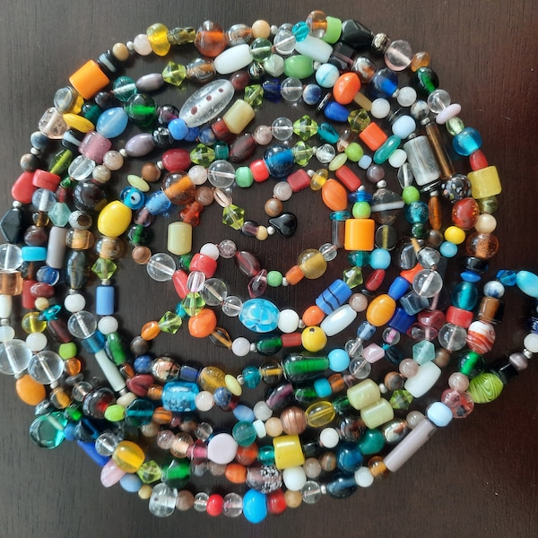 100 Gram Mixed Glass Bead Pack, 3-26mm, About 80-140 Beads, Shape ...