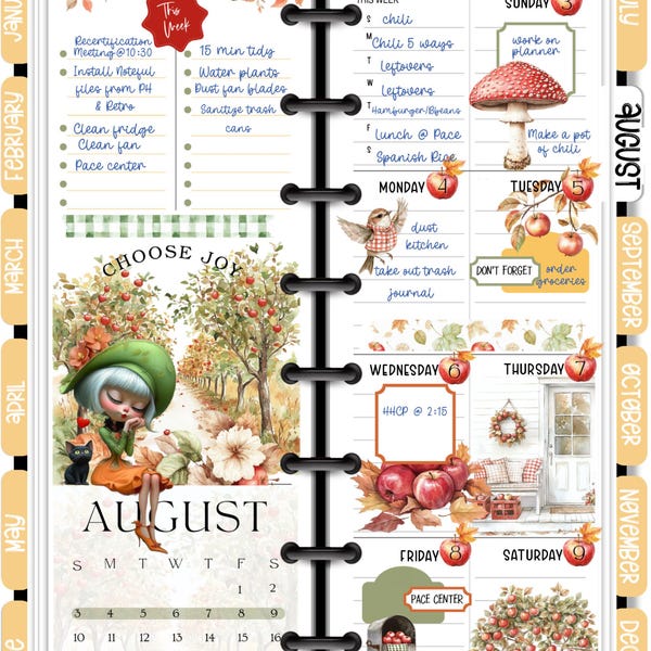 DECEMBER MONTHLY KIT Digital Stickers, December Goodnotes Stickers ...