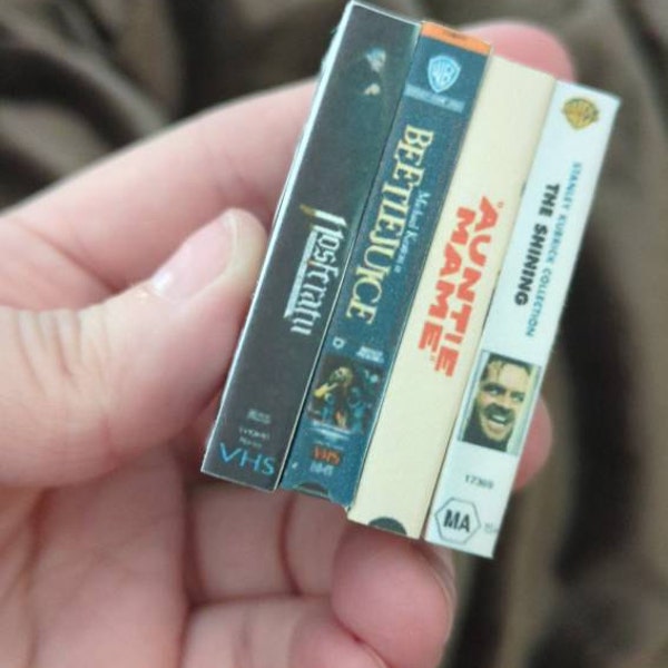 Retro VHS Miniature Magnet - Select Title or Submit Custom Request - 1 ...