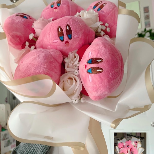 Kirby Plushies Bouquet. Yellow Bouquet. Birthday Gift. Graduation Day ...