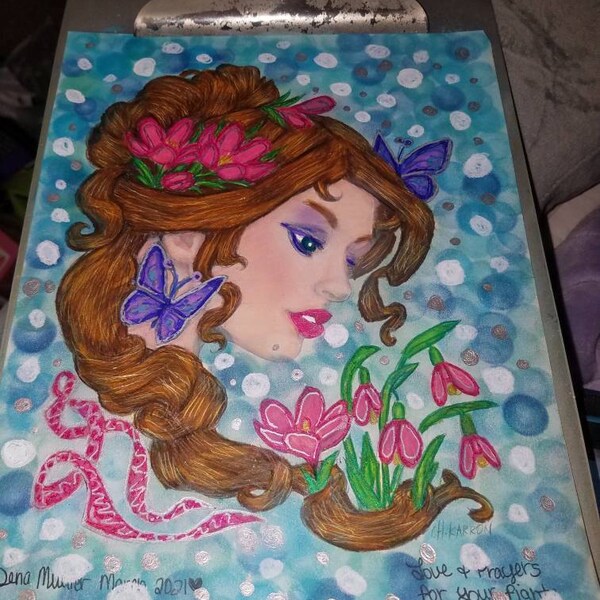Spring Awakening Fairy - Coloring Page Grayscale Instant Download ...