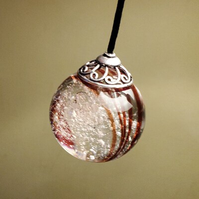 Memorial Sun Catcher, Cremation Ash in Glass green/cobalt Blue 3 ...