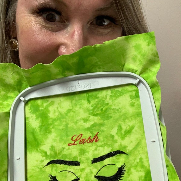 Eyelashes Embroidery Design, 4 Sizes, Instant Download - Etsy