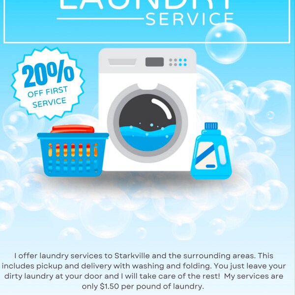 Laundry Service Flyer Template, Laundry Flyer, Laundry Company Flyer ...