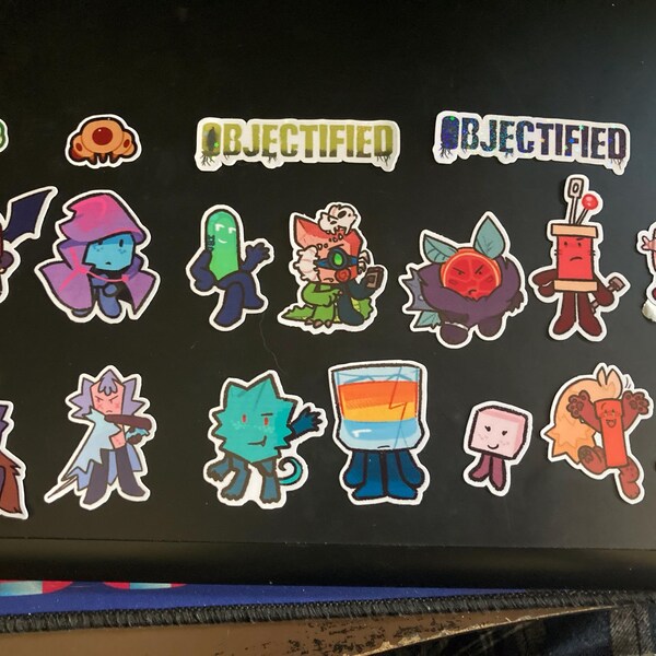 Objectified Comic Stickers [simple Collection] - Etsy