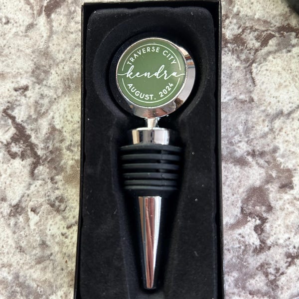 Personalized Wine Stopper - Custom Cork Wedding Favor - Etsy