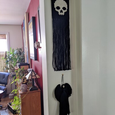 Horror Macrame Wall Hanging, Horror Home Decor, Horror Gift, Spooky ...