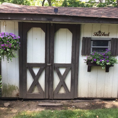 She Shed Rusty Metal Sign - Etsy