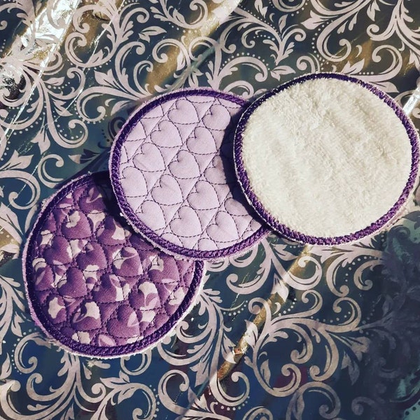 2x Shapes of Reusable Make up Pads for 4x4 and 8x12 Hoops. in the Hoop ...