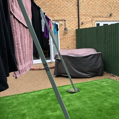 Washing Clothes Line Prop Pole Wooden Gold Stain - Etsy UK