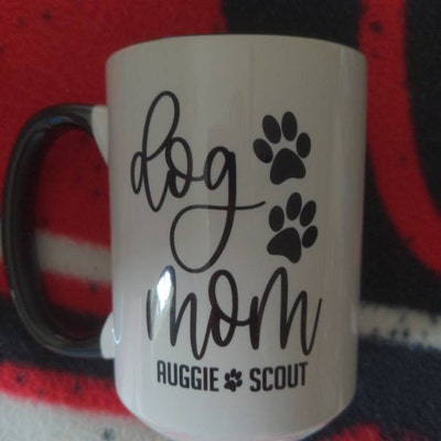 Personalized Dog Mom Mug, Dog Lover Gift, Custom Dog Mug, Dog Mom Gift ...