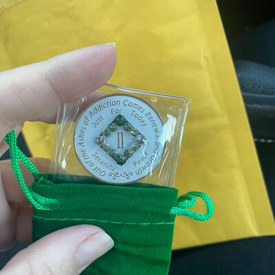 MRS Yearly AA Medallion 1 60 Years Alcoholics Anonymous Recovery ...