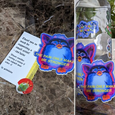 PAIN Gloss Vinyl Sticker - Etsy