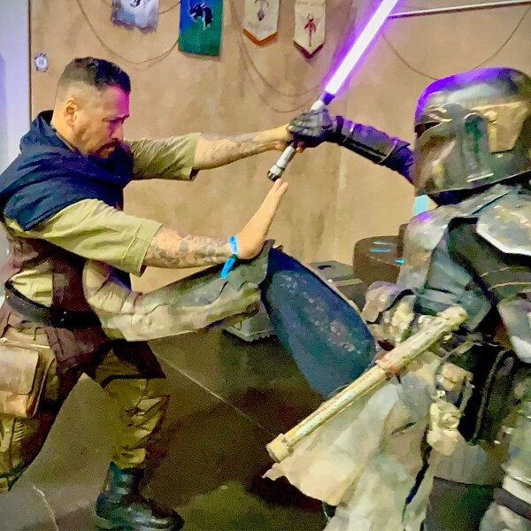 PSYCLOPSE, Baggy Festival Shorts Green and Black Leather, Adjustable ...