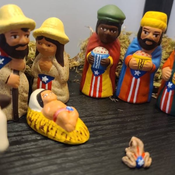 Australian II Nativity Scene Handmade in Clay 1 Block 3.3x2.2x2.2 High ...