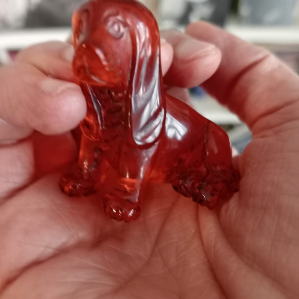 Vintage Red Resin Tiger - Etsy