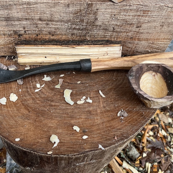 Kuksa Gouge, Small Bowl Gouge, Woodcarving Gouge, Handforged. - Etsy