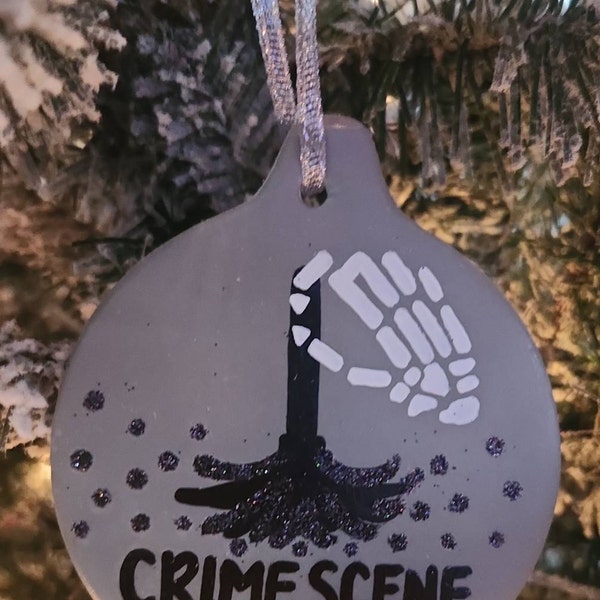 Crime Scene Elements Snowflake- Crime Scene- Crime Scene Ornament ...