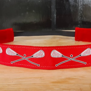 5 Yds 7/8 Lacrosse Sticks Ball 19 RIBBON COLORS Red Navy Black White ...