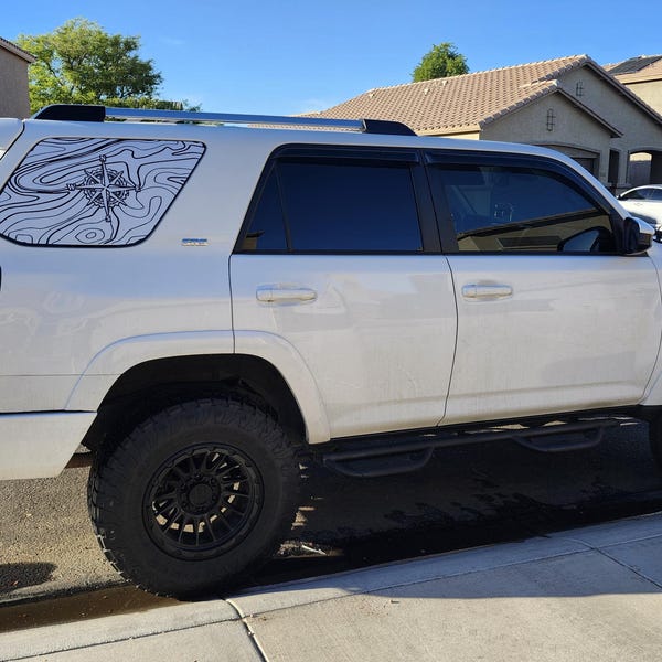 Fits 2010-2024 Toyota 4runner Rear Side Windows Topography Topo ...