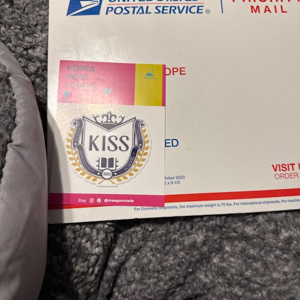 KISS Emblem Sticker From XO, Kitty the Netflix Original Series - Etsy