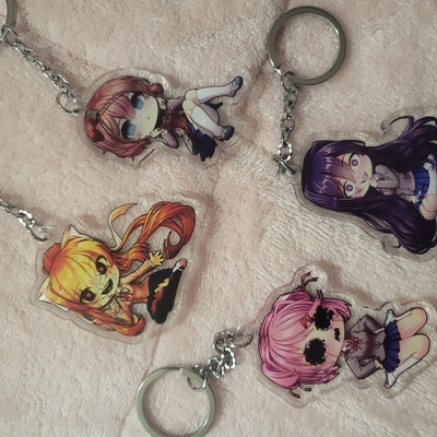 Doki Doki Literature Club Charms DDLC Keychains Monika Charm Natsuki ...