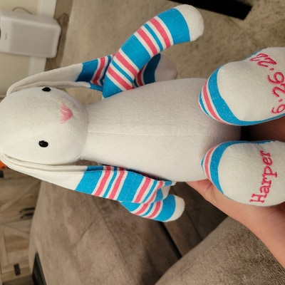 Plush Bunny From YOUR Baby's Hospital Receiving Blanket - Etsy