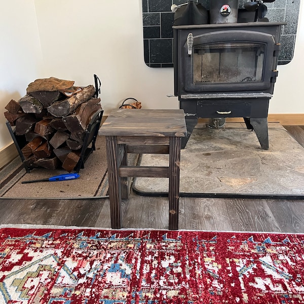 16 Inch Tall Wood Stool - Etsy