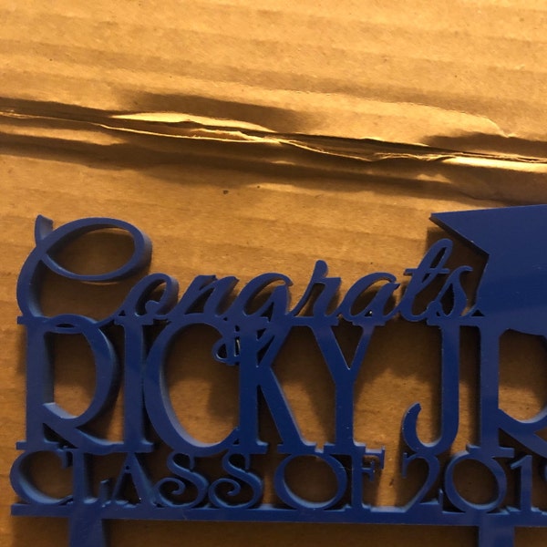 Congrats Class Cake Topper, Graduation Cake Topper, Custom Graduation ...