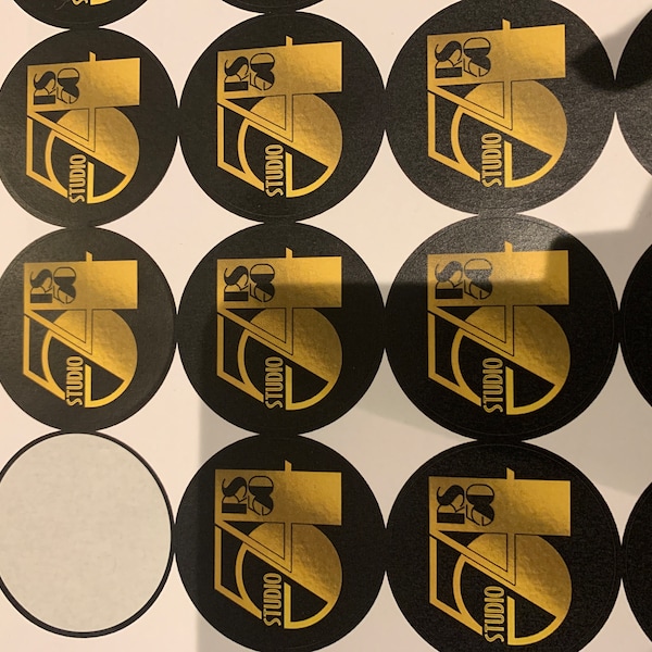 Circular 45mm Stickers, A4 Sheets, Matte Finish, Logo Stickers ...