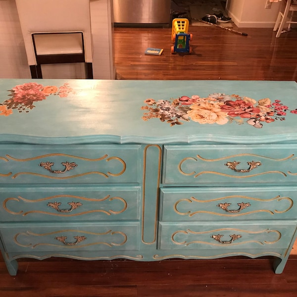 Ruby Rose Rub on Transfer - Redesign With Prima - Furniture Upcycling ...