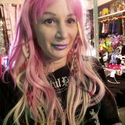 Instaqueen Scene Queen Kid Emo Coontail Raccoon Tail Clip in Human Hair ...