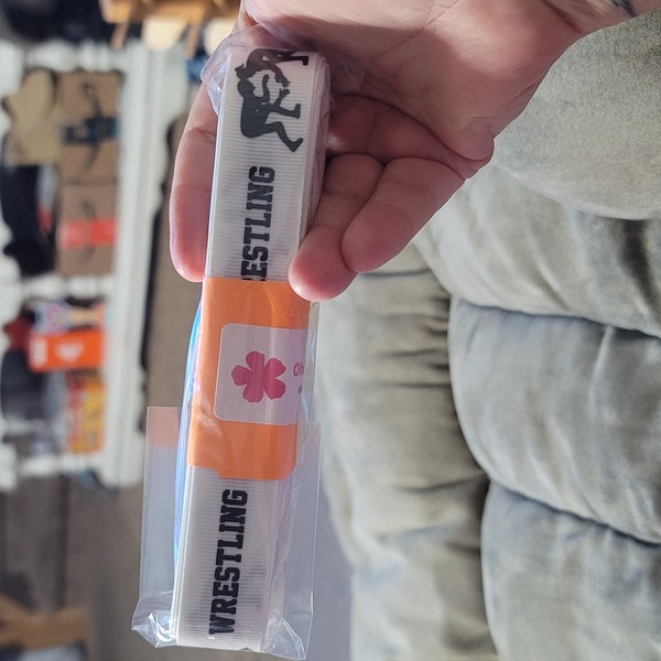 Wrestling Ribbon, 7/8" Grosgrain Ribbon, 7/8" Ribbon That is Great for ...